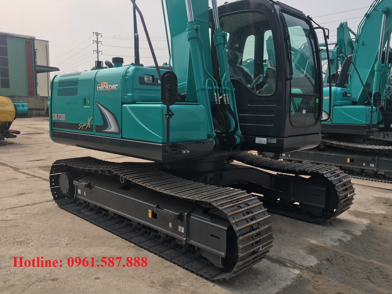 Máy xúc đào bánh xích KOBELCO SK130-8, gầu 0.5m3, máy mới 100%