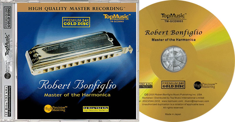 Robert Bonfiglio - Master of the Harmonica (24K Gold CD)