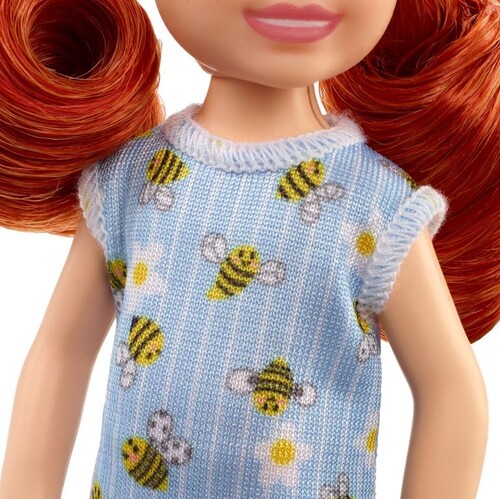 Mattel - Barbie Chelsea Doll with Bumble Bee Dress, Red Hair (Doll)