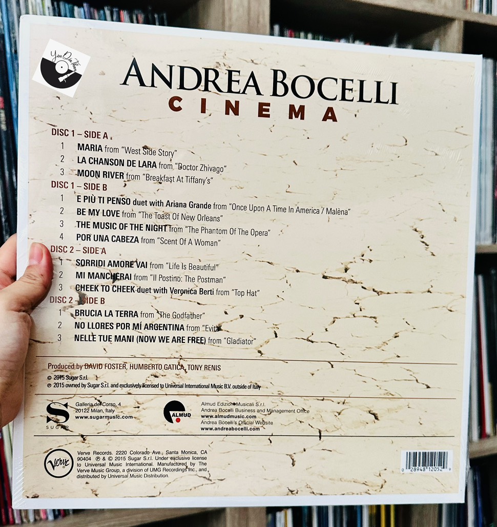 vinyl Andrea Bocelli - Cinema (2LP)