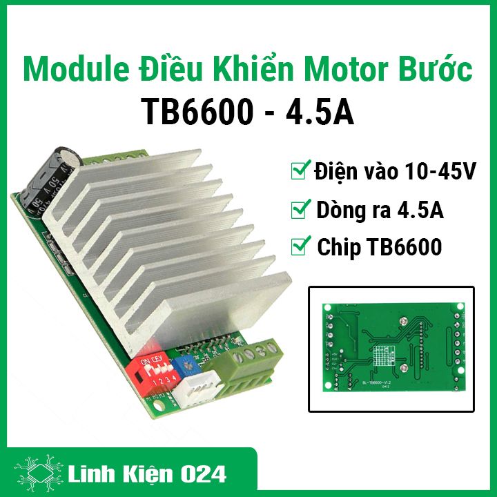 Module Điều Khiển Động Cơ Bước TB6600 4.5A (K4B16)