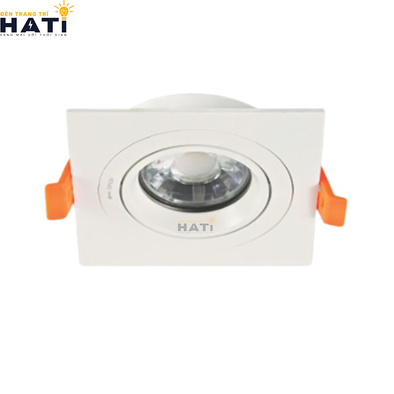 Đèn âm trần Anfaco AFC 388 không bóng màu trắng - đen