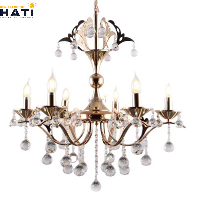 Đèn chùm tân cổ điển Karrie 6 bóng