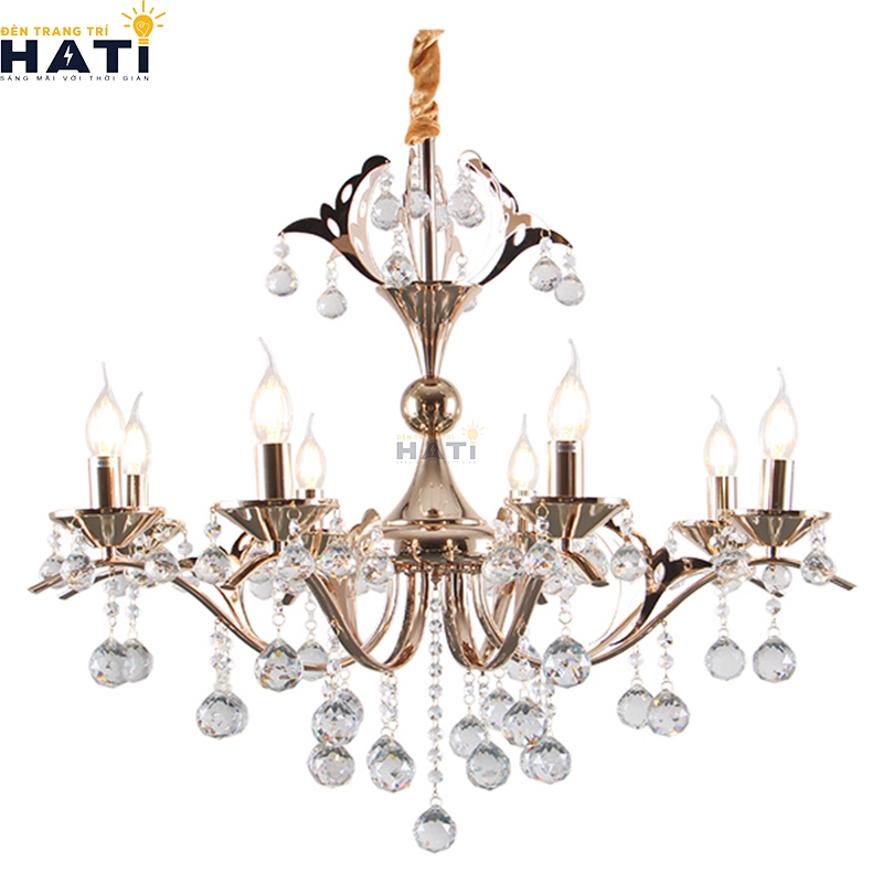 Đèn chùm tâncổ điển Karrie 8 bóng