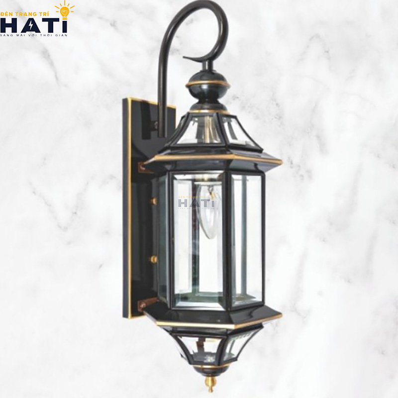 Đèn tường đồng ngoài trời Pera 1 bóng