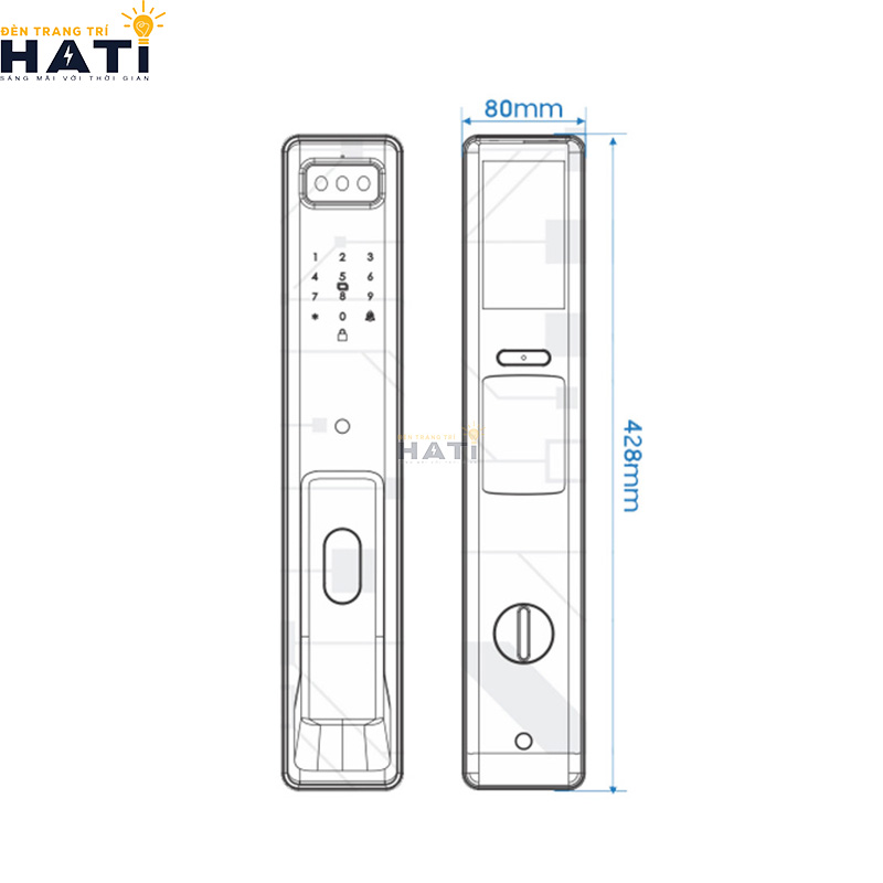 Khóa thông minh cửa gỗ Sharp R1-FDV