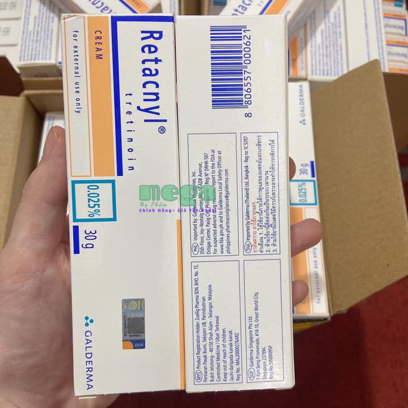 Kem Trị Mụn Retacnyl Tretinoin 0.025% Cream 30g Giá Bao Nhiêu? Mua Ở ...