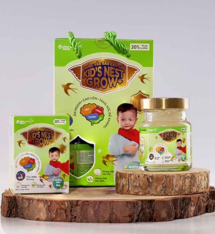 Nước yến sào cao cấp Kid's Nest Grow+ trên 1 tuổi