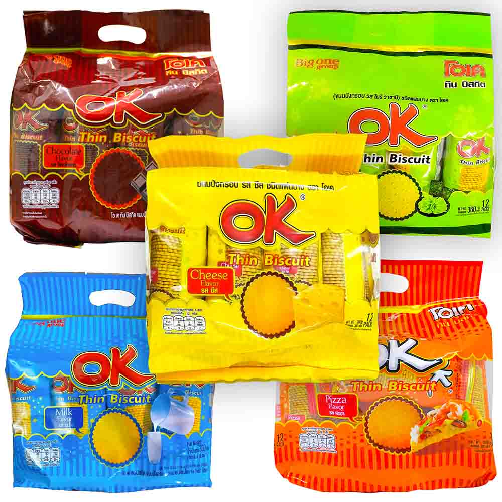 Bánh OK Vị Sữa tươi 360 gram - Think Biscuit Thái Lan
