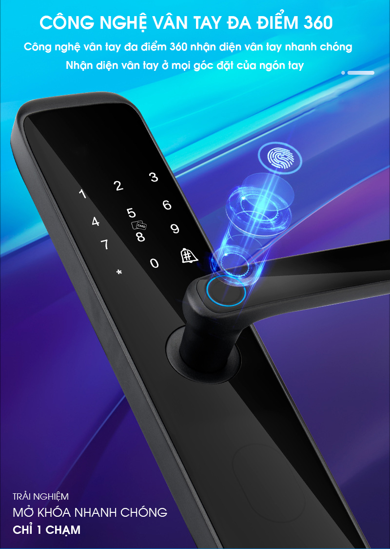 Khóa cửa vân tay KAWA-K206 | KAWAHOME