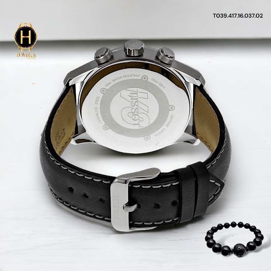 Đồng Hồ Nam Tissot Pin T039.417.16.037.02 (T0394171603702) V8 Chronograph White Dial Stainless ...