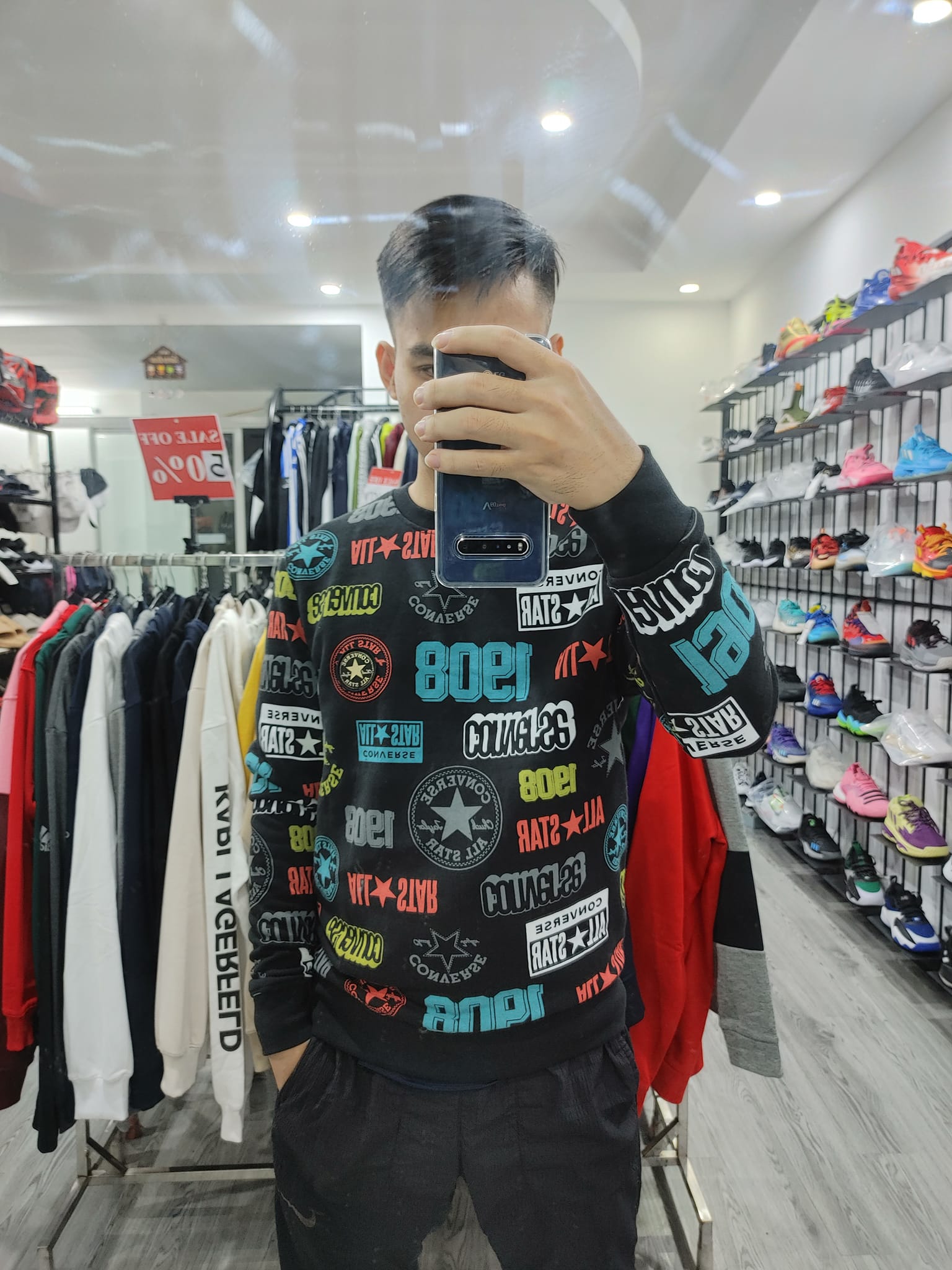 Áo Sweater Chính Hãng - Converse All Star 1908 "Multicolor"- SCO-102