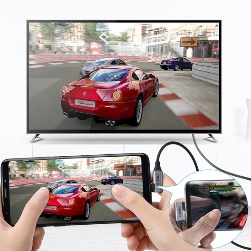 Cáp chuyển từ Type C đầu ngang sang HDMI thương hiệu CHOETECH mã XCH ...