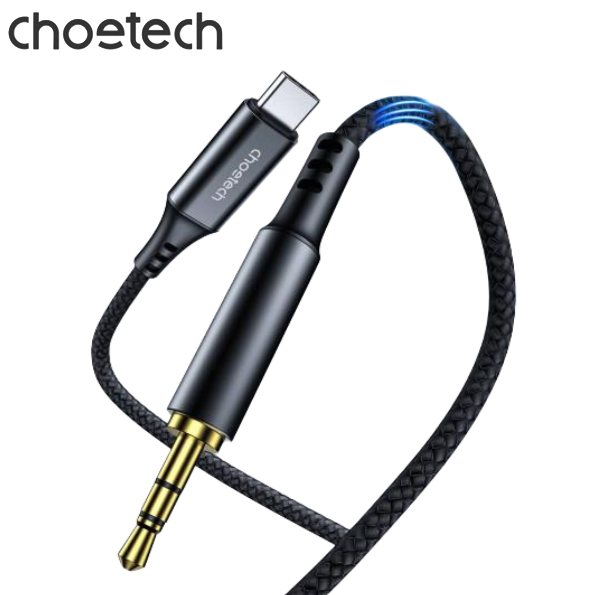 Cáp chuyển Type C sang Audio 3.5mm Choetech AUX006 dài 1M (Hàng chính ...
