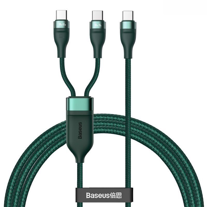 Cáp Sạc đa Năng 2 đầu Baseus Flash Series Ⅱ One For Two Fast Charging