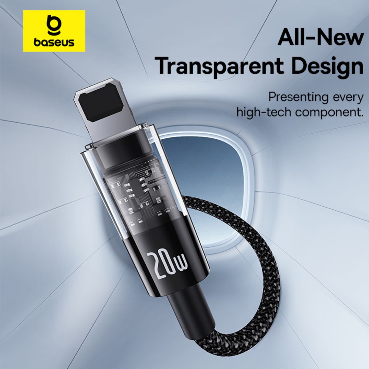 Cáp sạc nhanh và truyền dữ liệu Type C to Lightning 20W Baseus Gem Charging Cable dài 1M và 2M ...