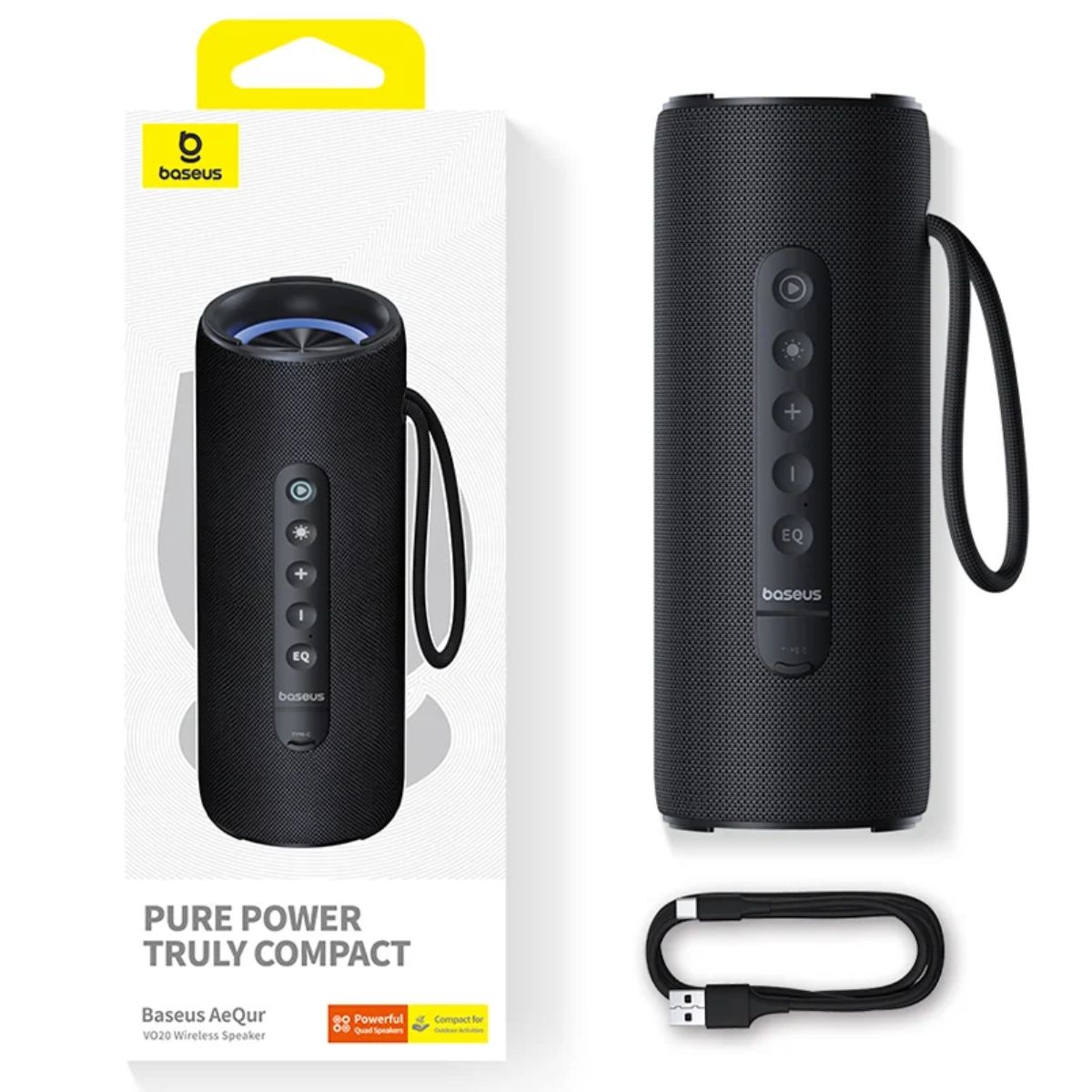 Loa Bluetooth Baseus AeQur VO20 Portable Wireless Speaker (Bluetooth 5. ...