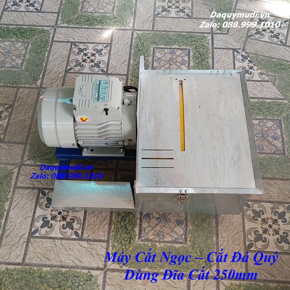 MÁY CẮT ĐÁ QUÝ - CẮT NGỌC ĐĨA CẮT 250MM | ĐÁ QUÝ MUDI