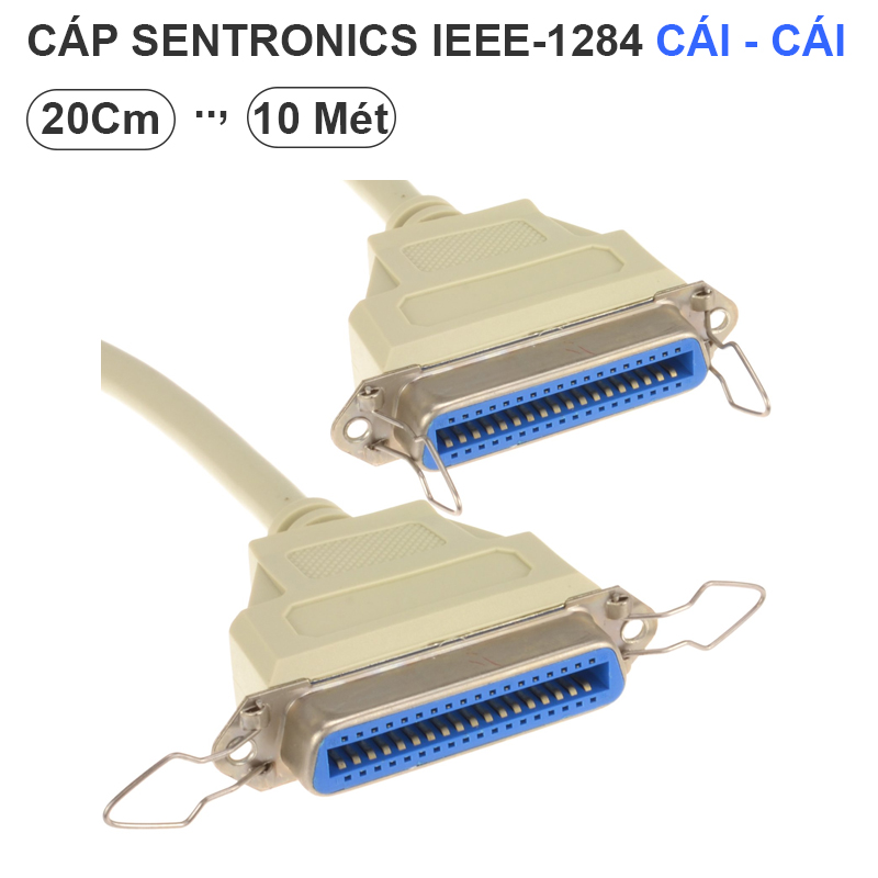 Centronics IEEE-1284 Parallel Printer Cable 36 Pin Female to Female ...