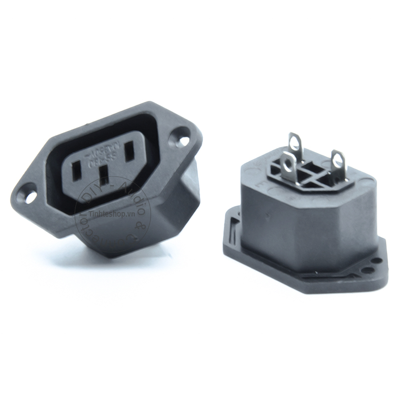 Ổ cắm nguồn C13 lắp bảng điều khiển trên thân vỏ thiết bị Jack C13 ...