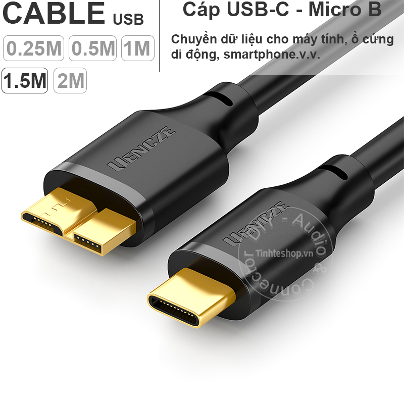 Cáp USB C sang micro USB 3.0 cho ổ cứng di động 0.25 mét đến 2 mét ...