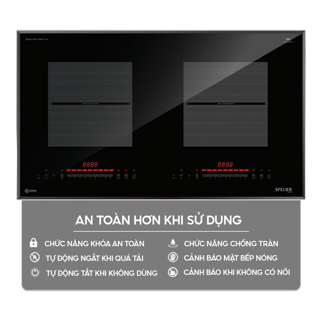 Bếp từ đôi Spelier SPM T88K Plus | Home Best - Thiết bị nhà bếp cao cấp