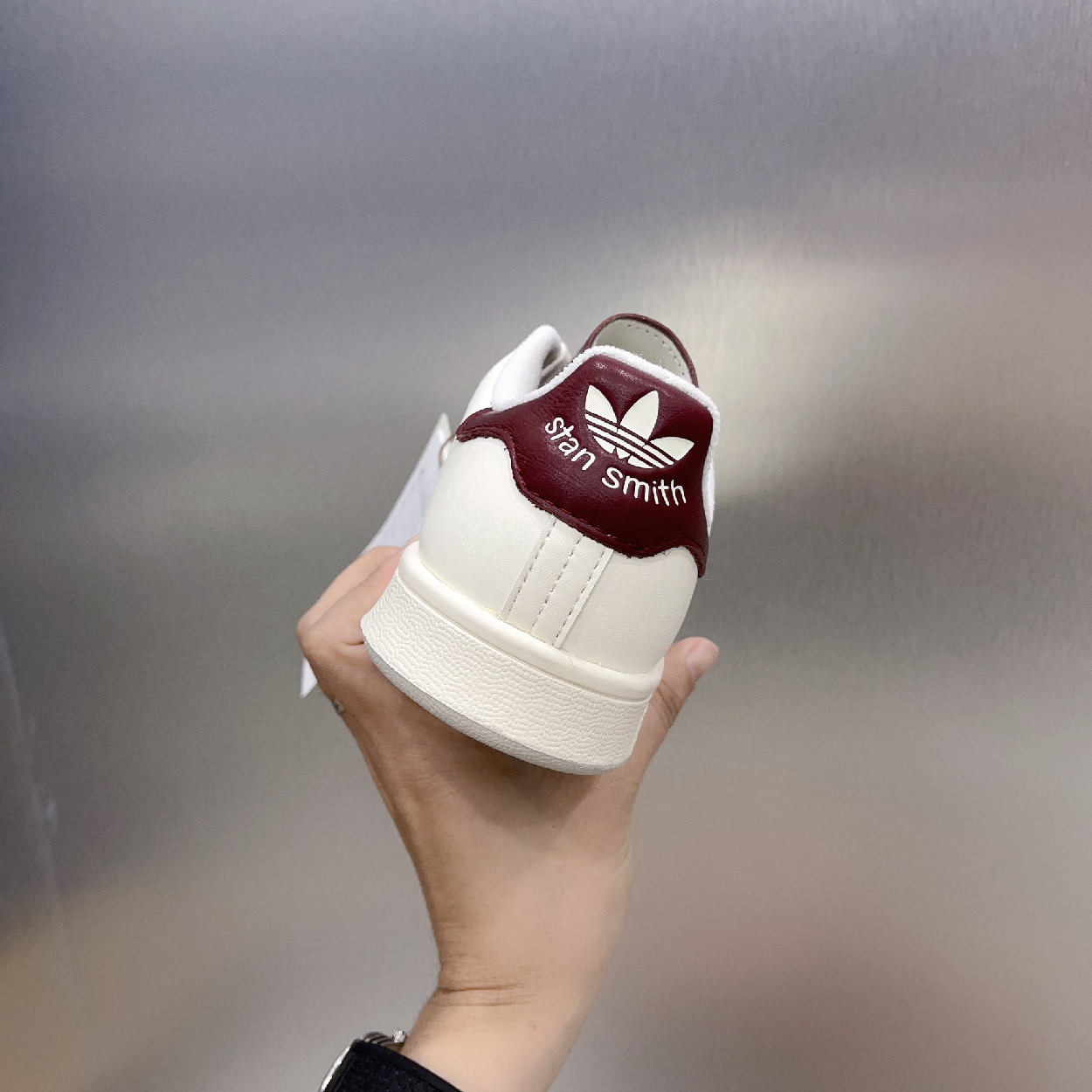 Giày Adidas Stan Smith Burgundy Tongue GX4420