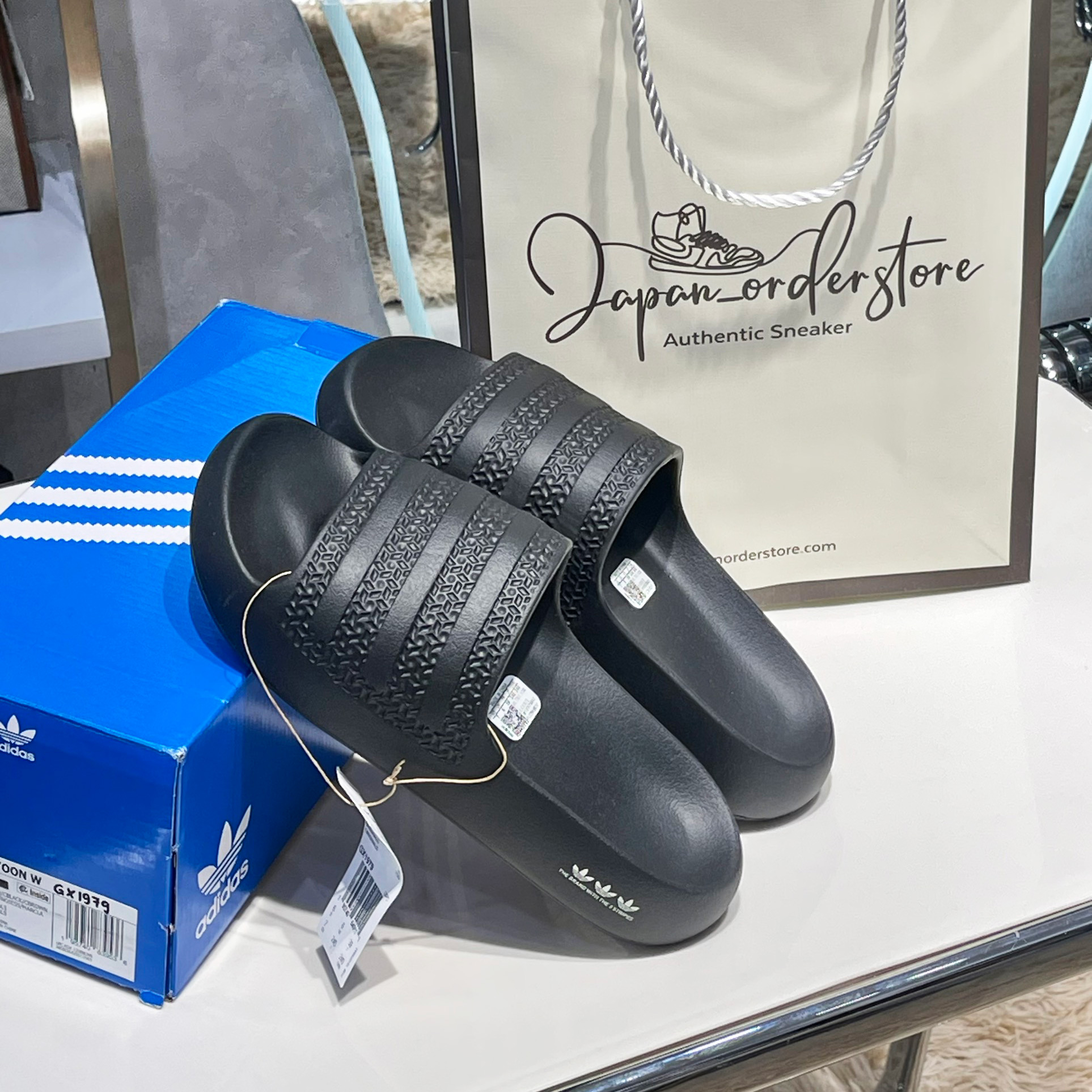Dép Adidas Adilette Ayoon Core Black GX1979 | Authentic