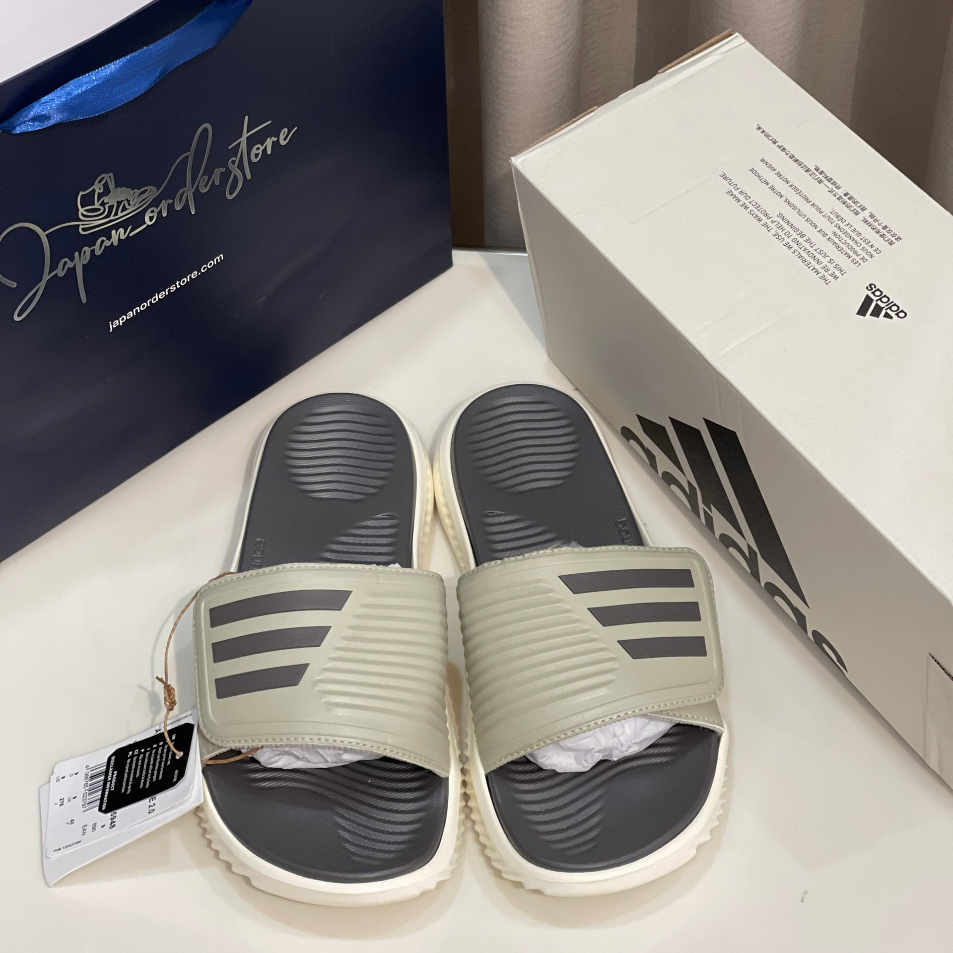 Dép Adidas Alphabounce Slide 2.0 Beige Olive IG5948