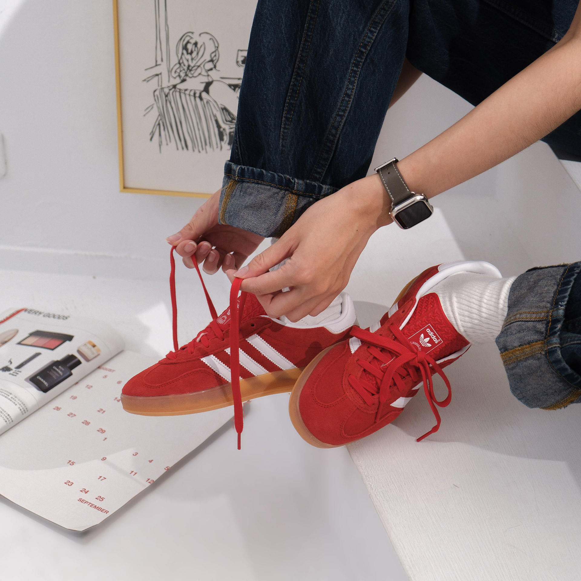 Giày Adidas Gazelle Indoor Better Scarlet Gum JI2063