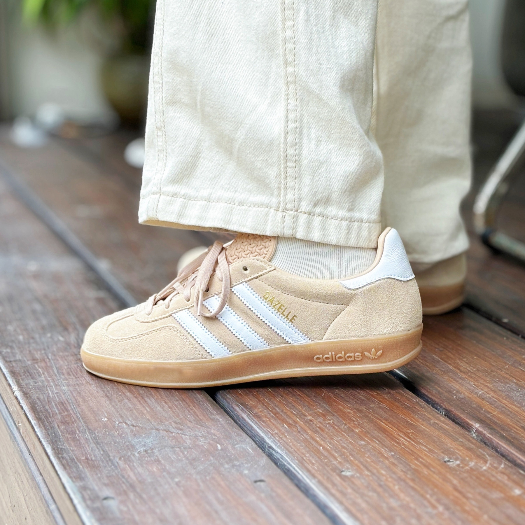 Giày Adidas Gazelle Indoor Magic Beige Gum IH5482