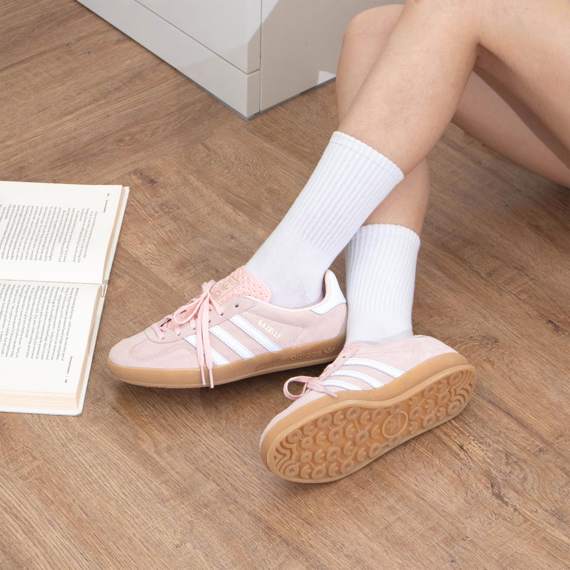Giày Adidas Originals Gazelle Indoor Pink White IH5484