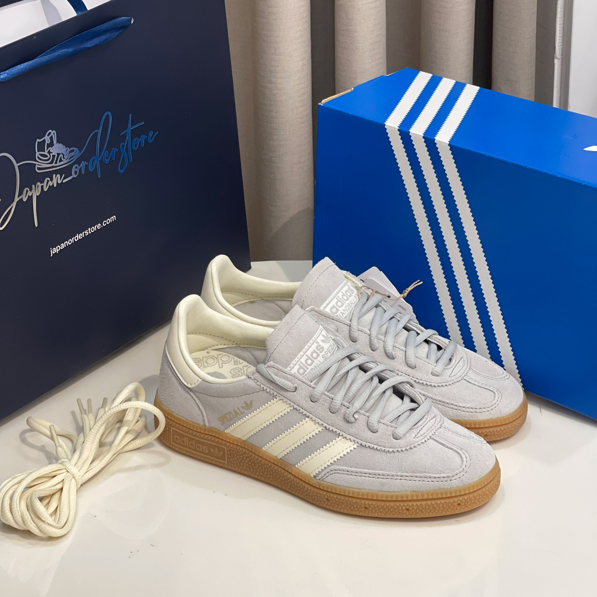 Giày Adidas Handball Spezial Grey Two Cream IF7086