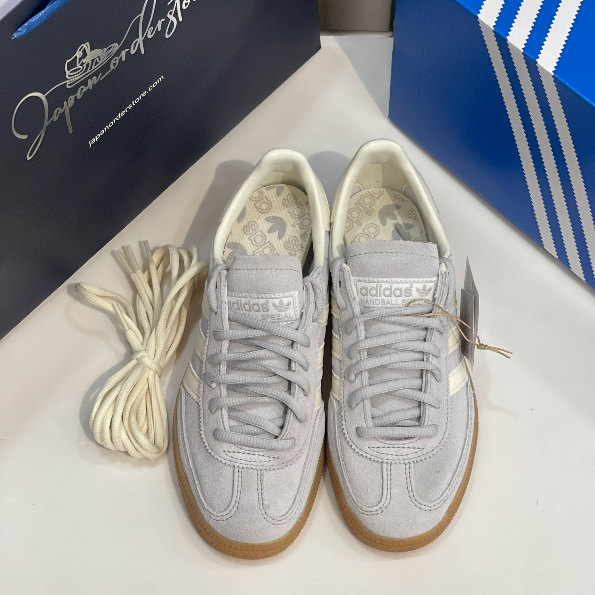 Giày Adidas Handball Spezial Grey Two Cream IF7086