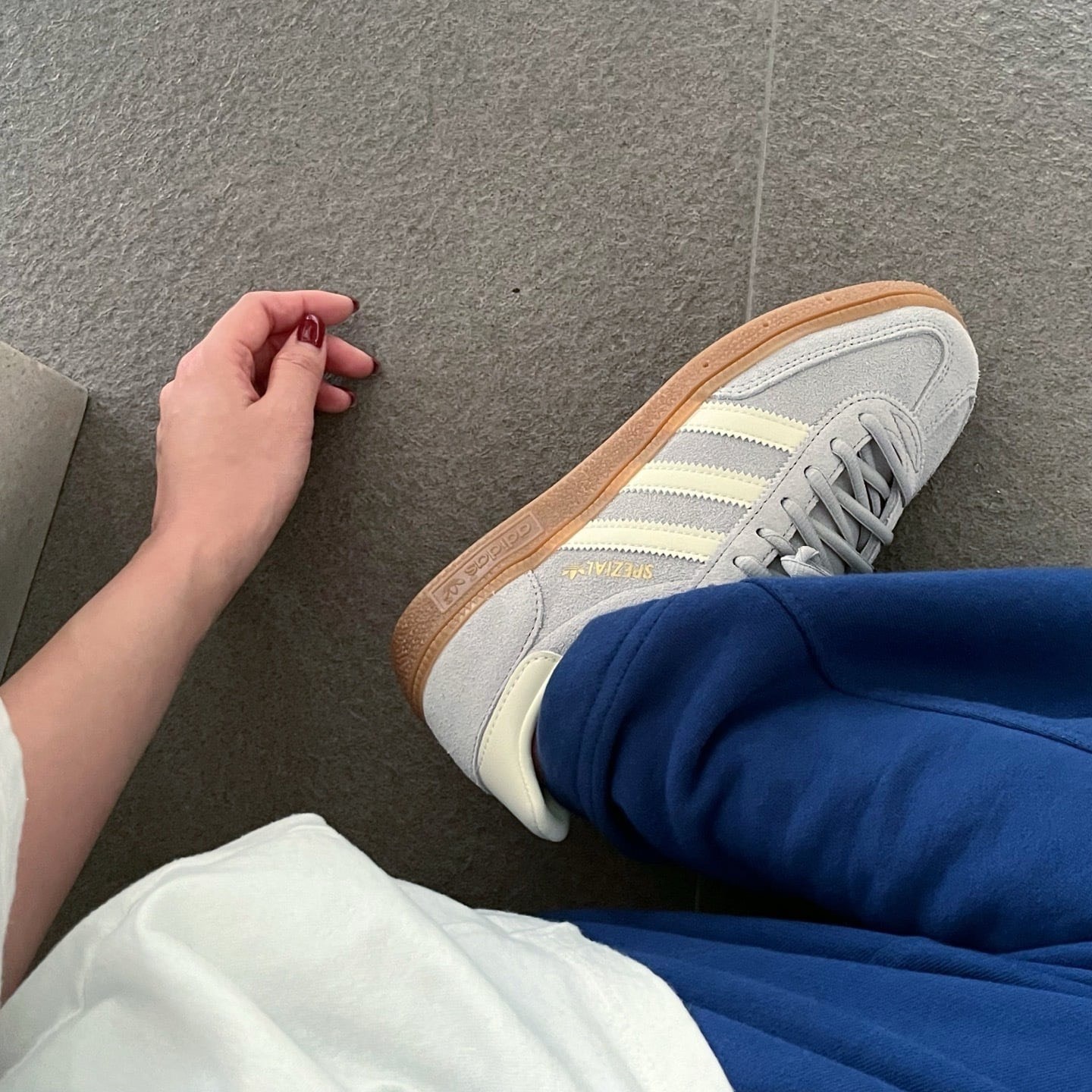 Giày Adidas Handball Spezial Grey Two Cream IF7086