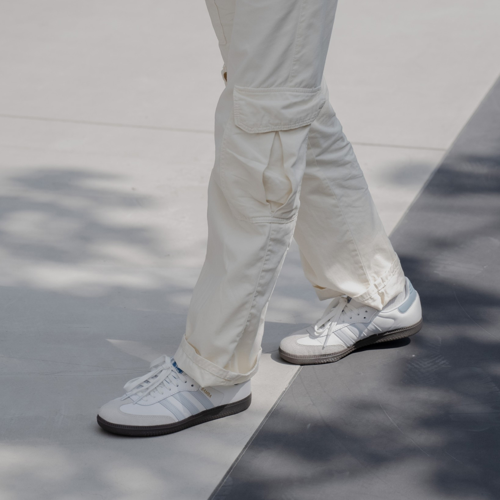 Giày Adidas Originals Samba OG White Halo Blue ID2055