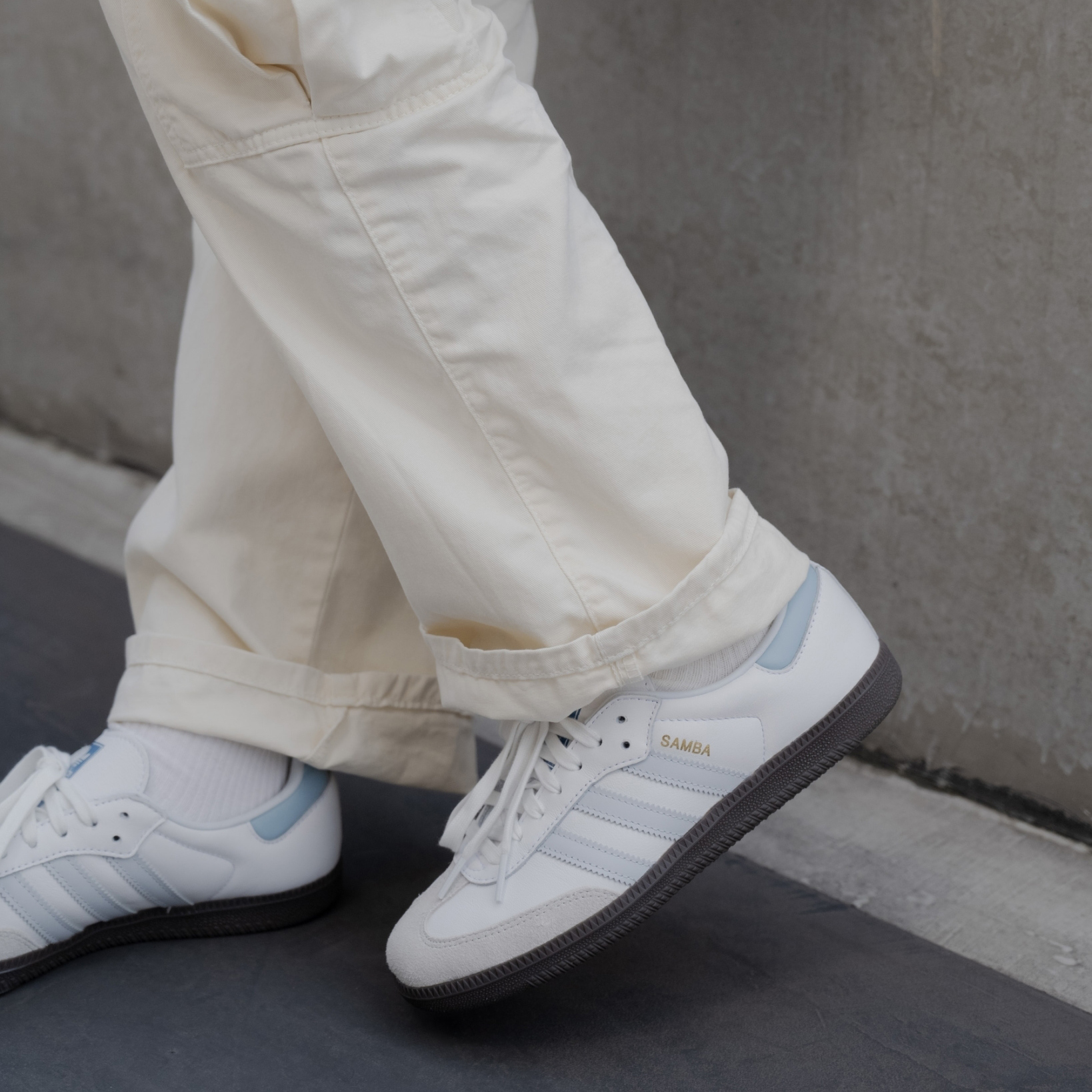 Giày Adidas Originals Samba OG White Halo Blue ID2055