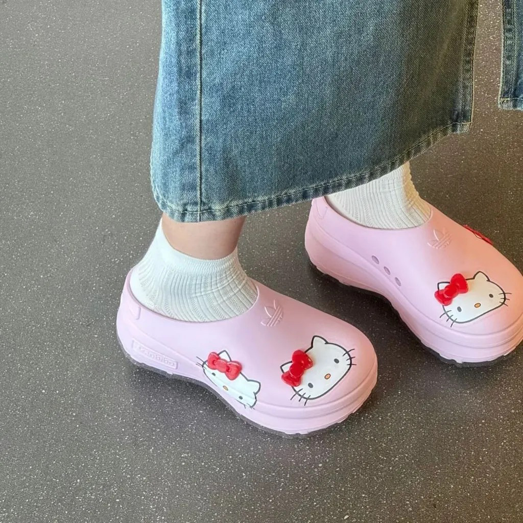 Giày Adiform Stan Smith Mule Clear Pink Hello Kitty IG4446