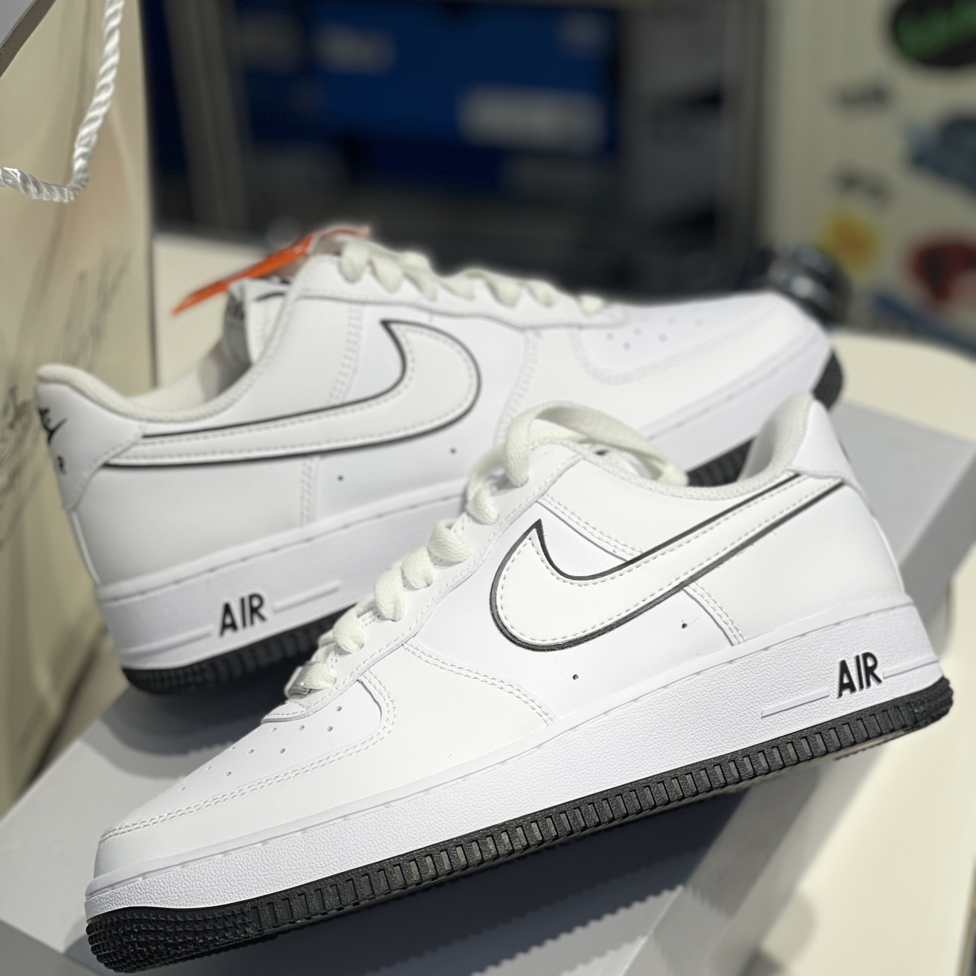 Giày Nike Air Force 1 Low Outline White Black DV0788-103