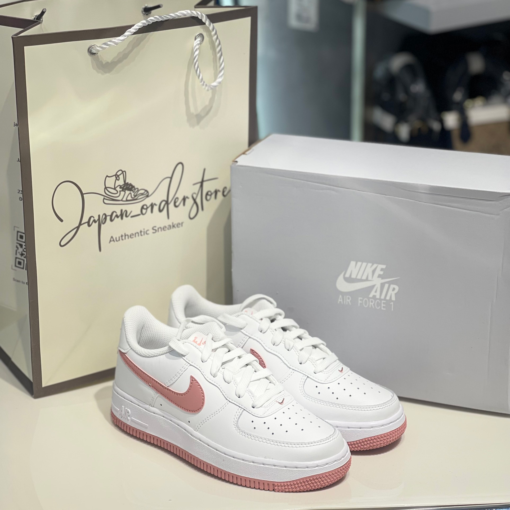 Giày Nike Air Force 1 Low GS White Red Stardust DV7762-102