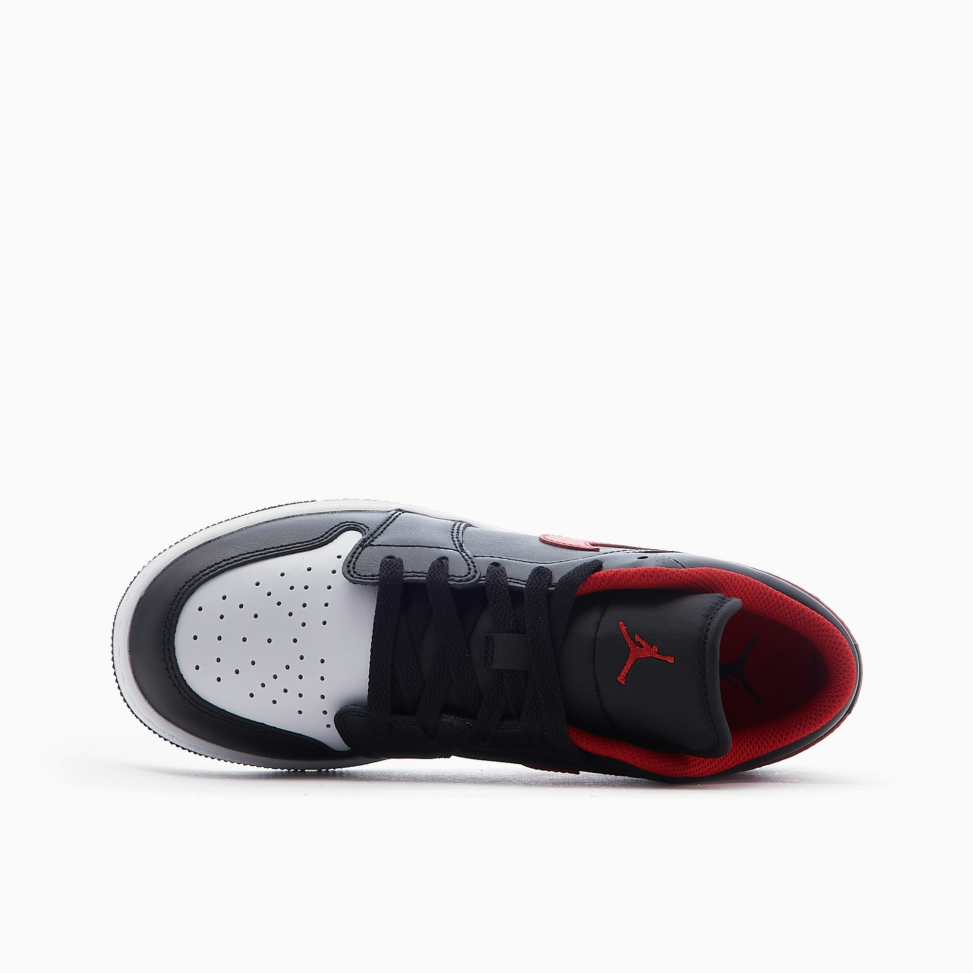 Giày Nike Air Jordan 1 Low GS Black Fire Red 553560-063
