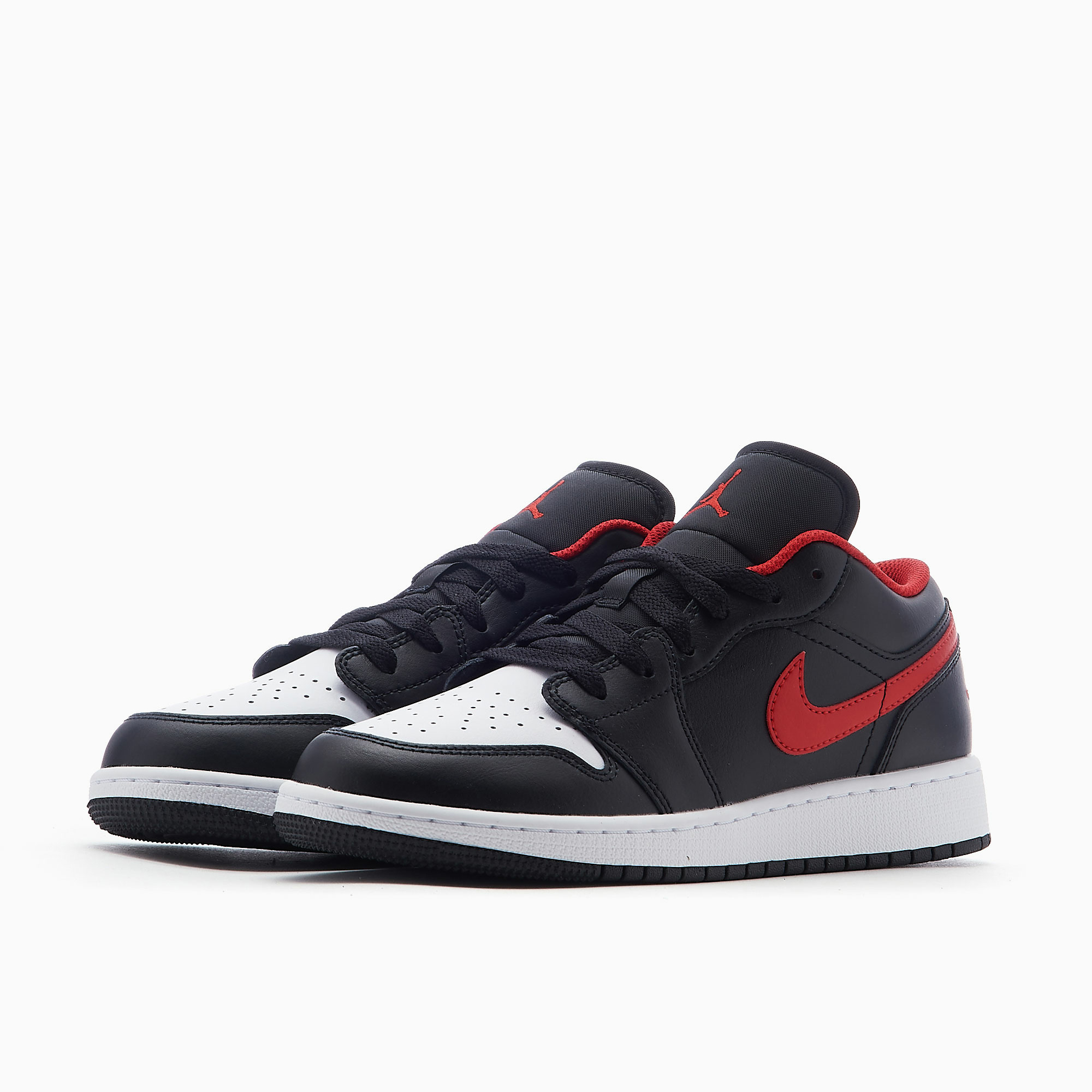 Giày Nike Air Jordan 1 Low GS Black Fire Red 553560-063