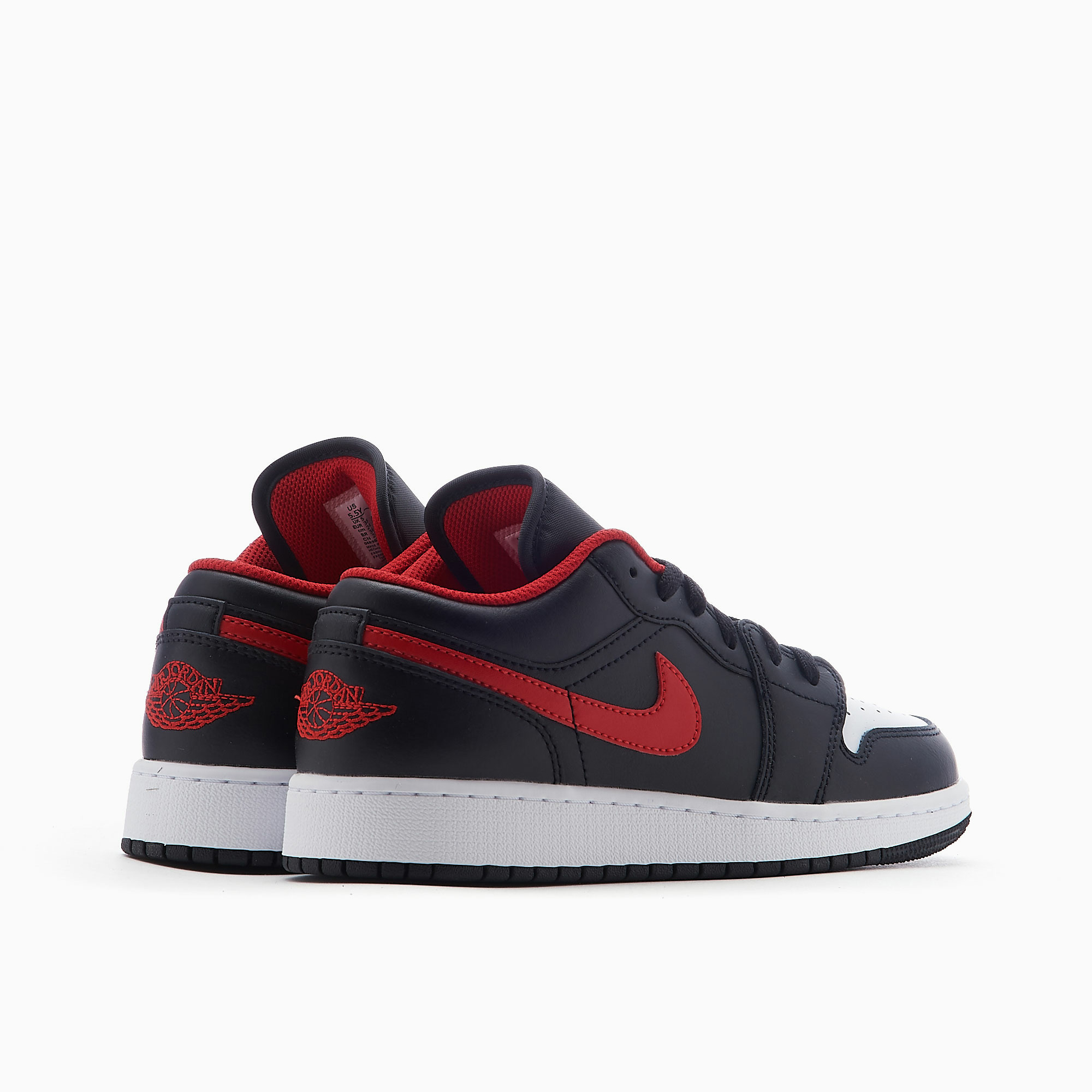 Giày Nike Air Jordan 1 Low GS Black Fire Red 553560-063