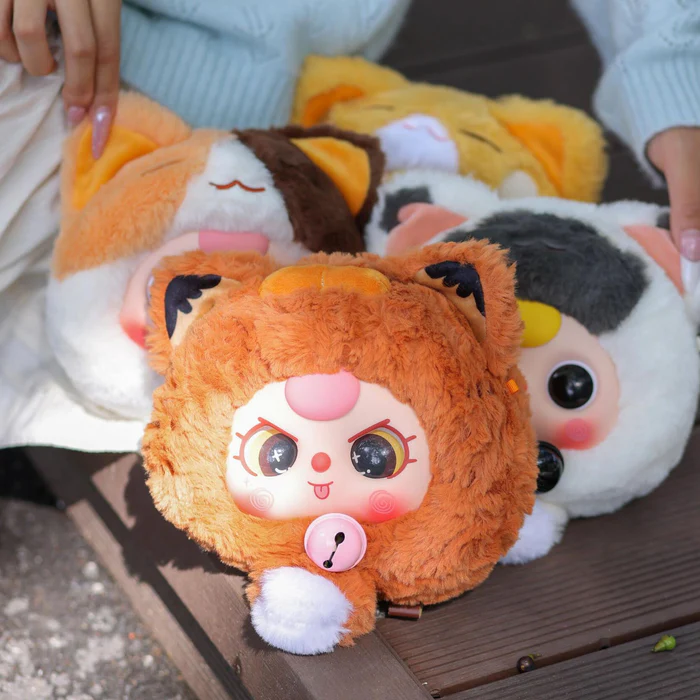 Baby three Lucky Cat Zipper Bag Blindbox - Mèo Thần Tài