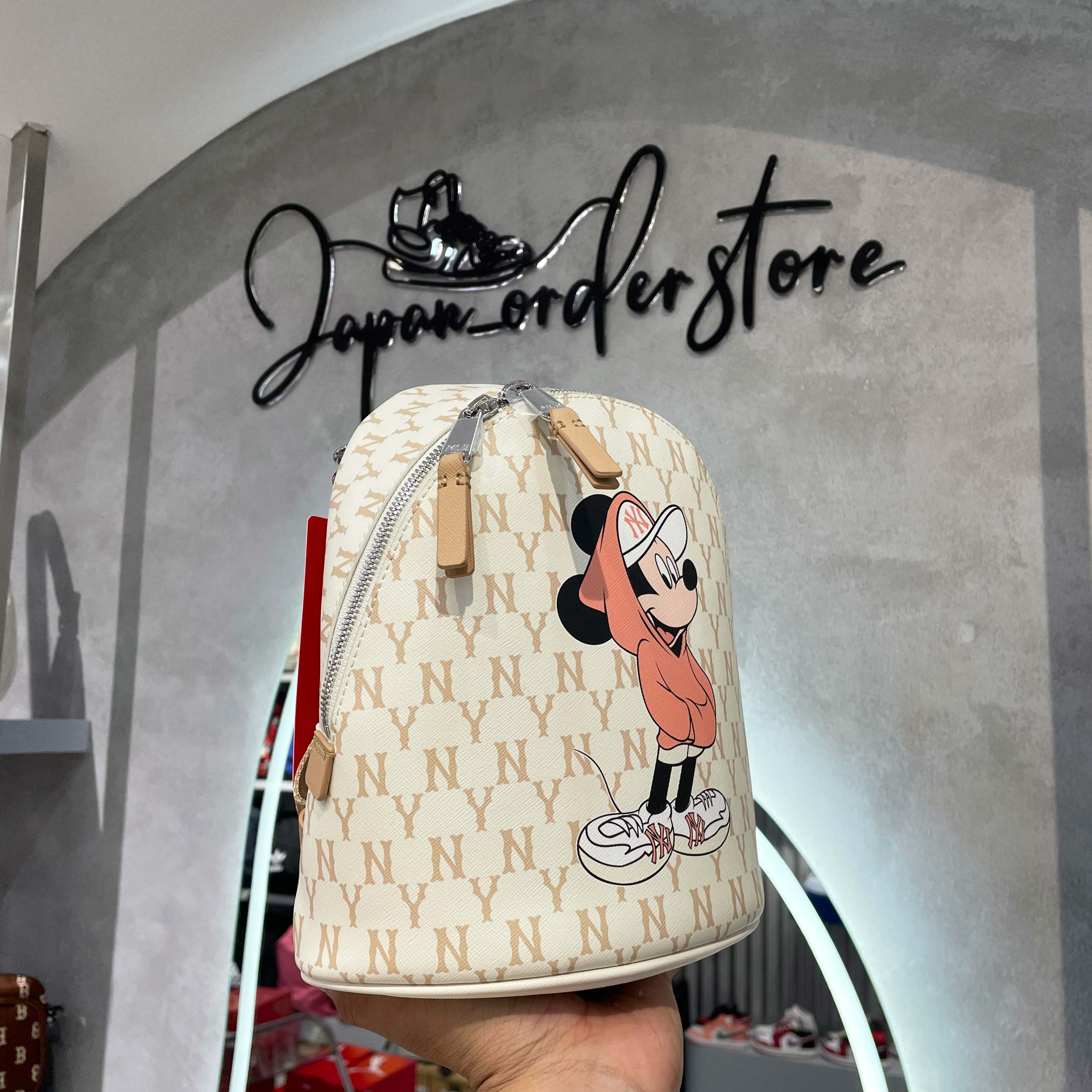Balo Mini MLB x DISNEY Monogram Ivory NYK 32BGK1011-50B