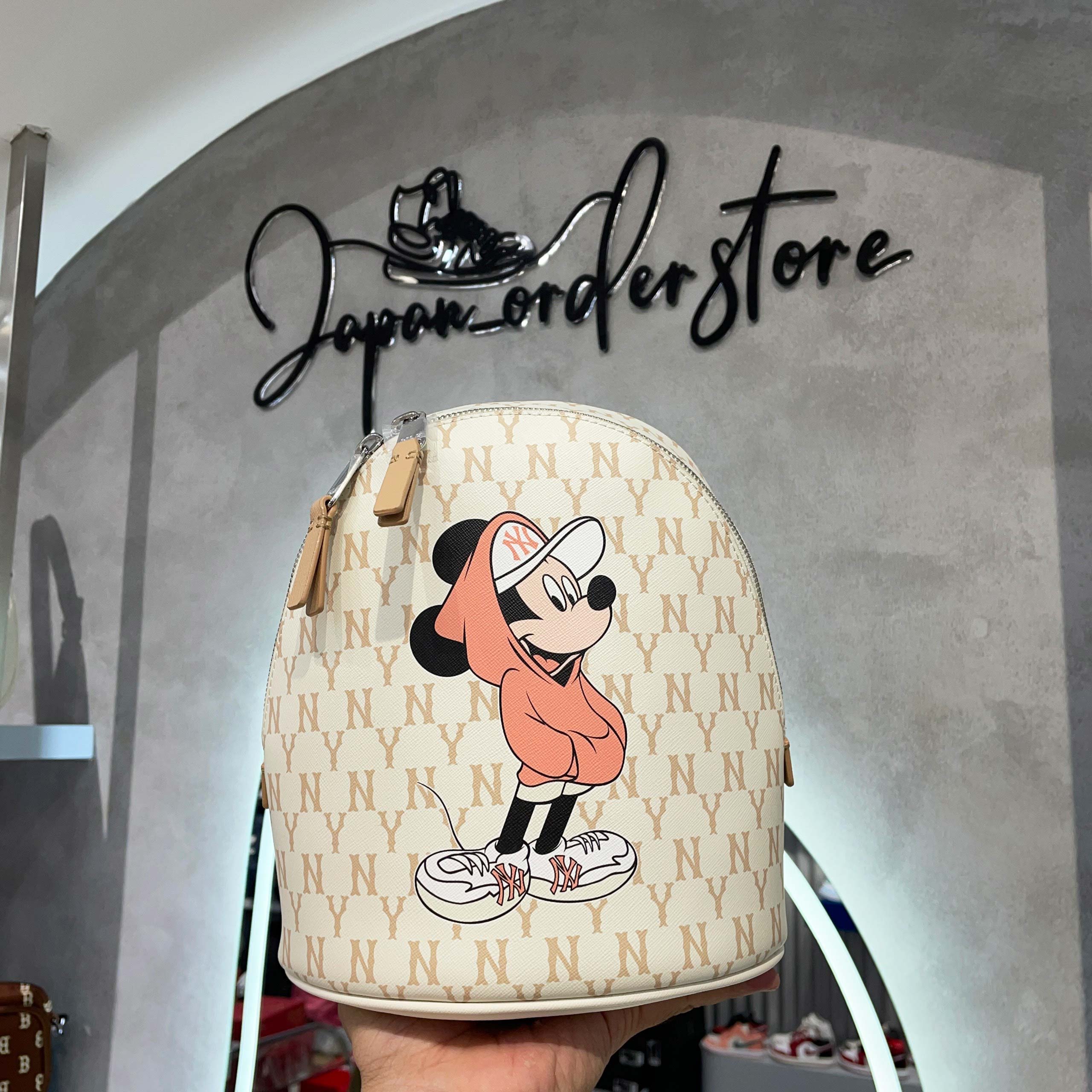 Balo Mini MLB x DISNEY Monogram Ivory NYK 32BGK1011-50B