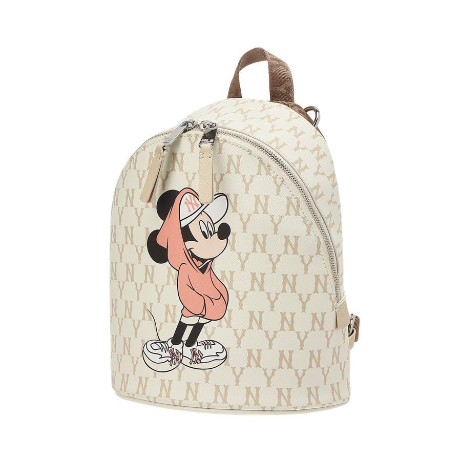 Balo Mini MLB x DISNEY Monogram Ivory NYK 32BGK1011-50B