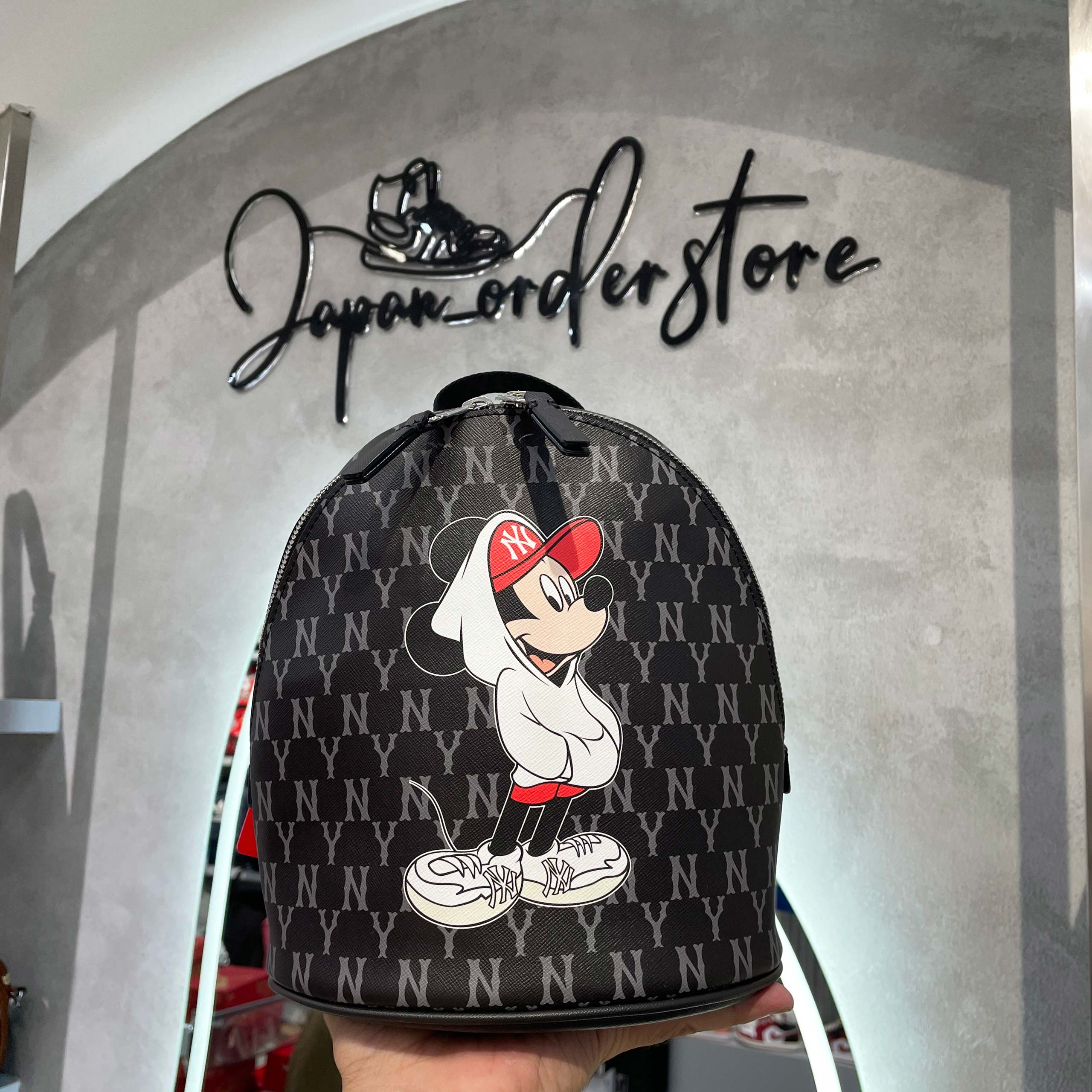 Balo Mini MLB x DISNEY Monogram NYK Black | 32BGK1011-50L