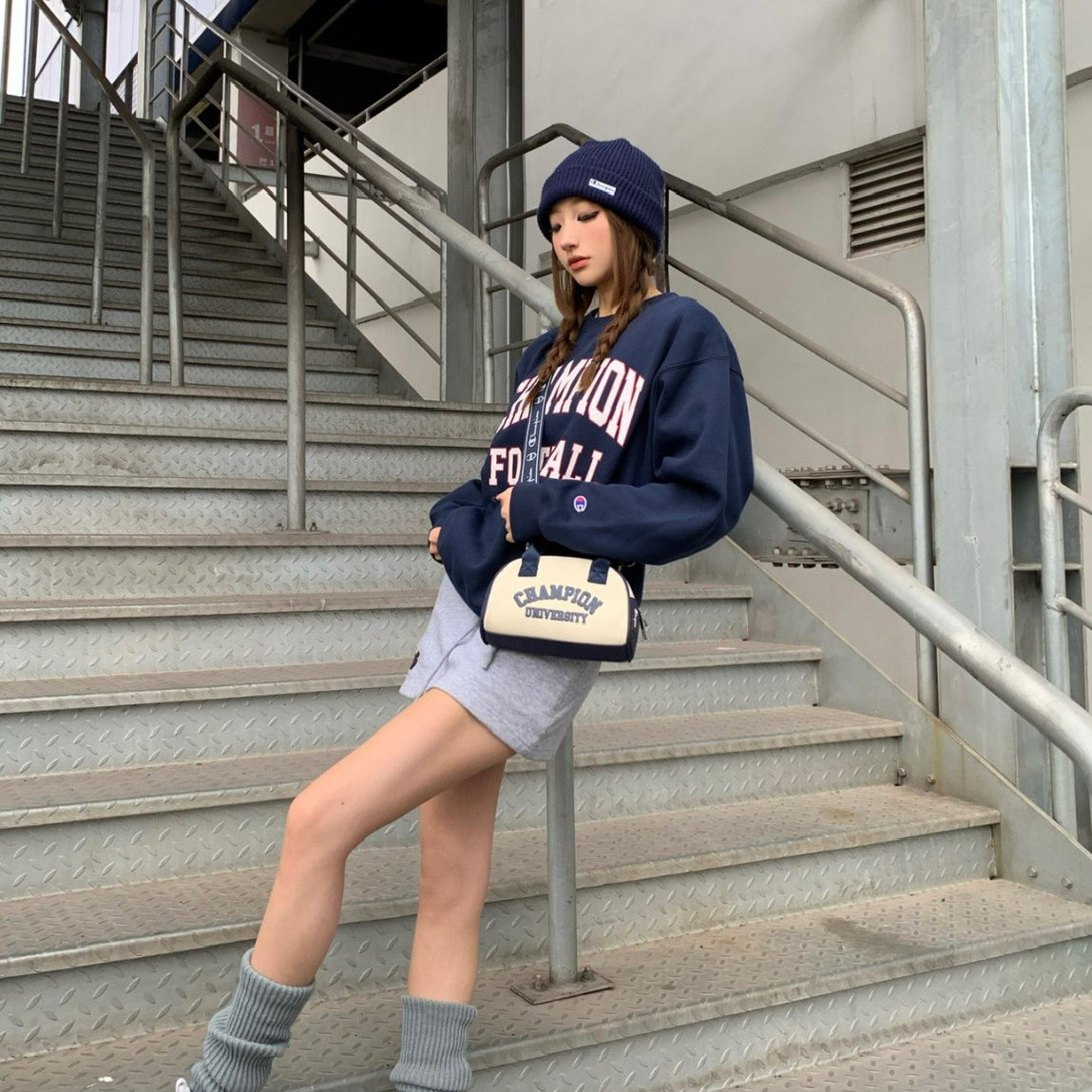 Túi Champion University Autumn Bowling Navy Bag