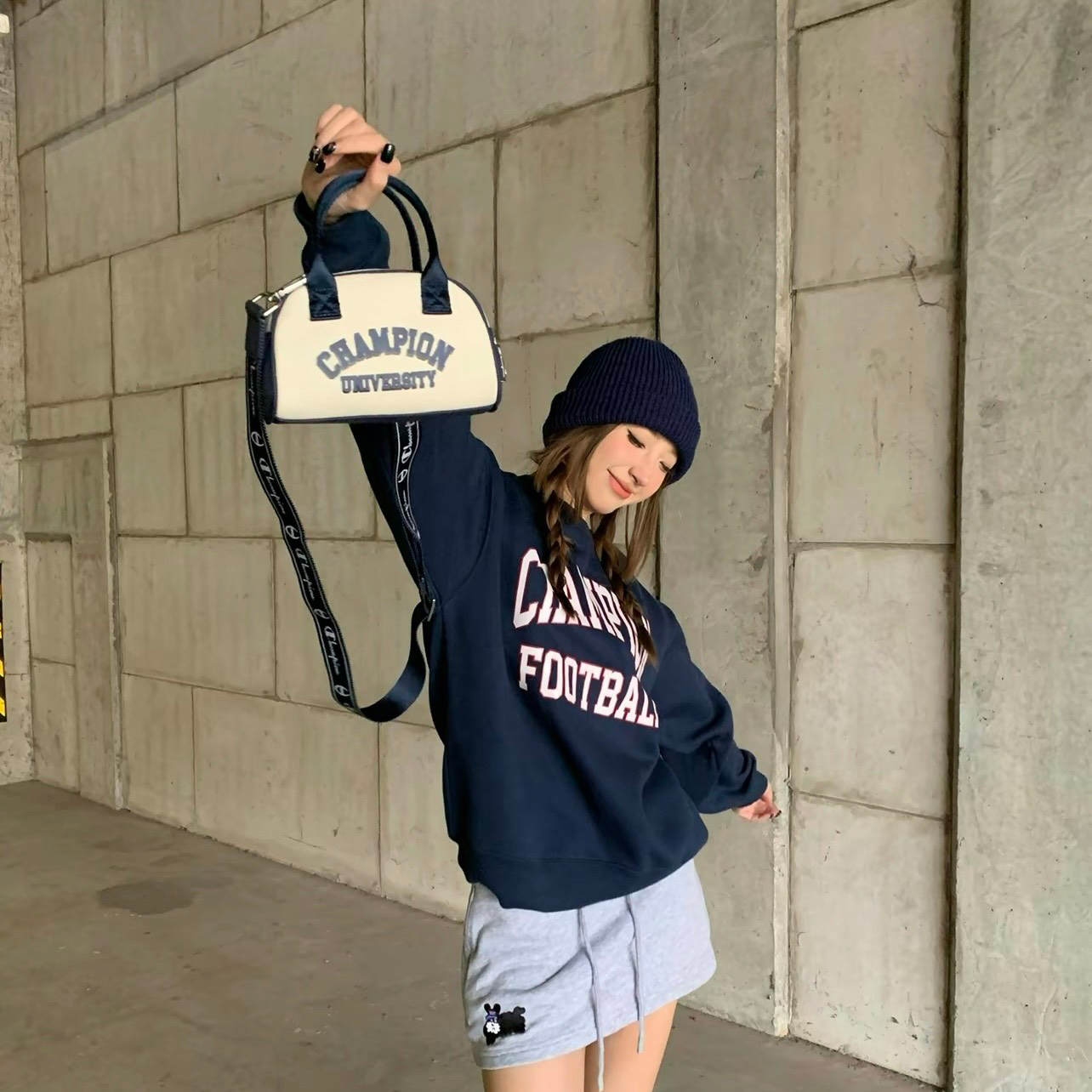 Túi Champion University Autumn Bowling Navy Bag